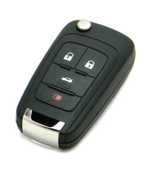 2011-2016 Chevrolet Cruze 4-Button Flip Key Fob Remote (OHT01060512 ...