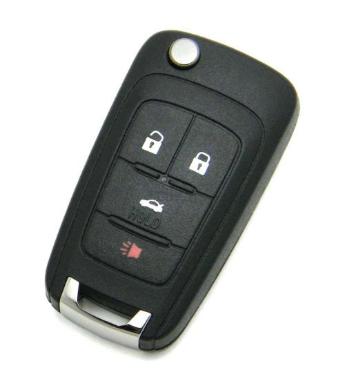2011-2016 Chevrolet Cruze 4-Button Flip Key Fob Remote (OHT01060512 ...
