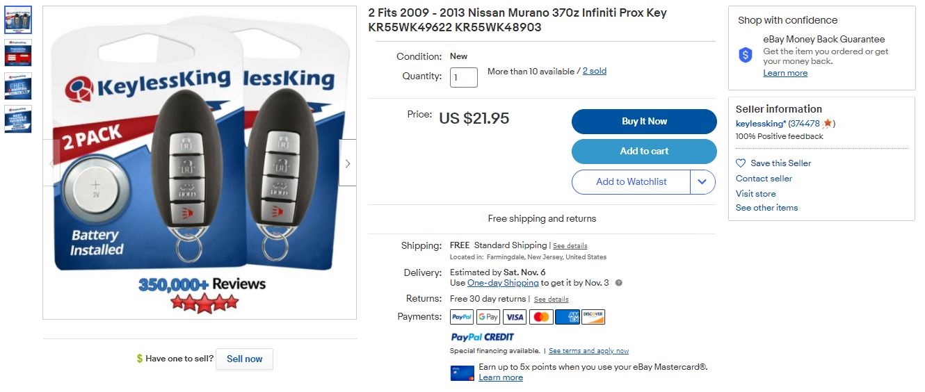 How to Spot a Counterfeit Vehicle Key Fob Remote Online