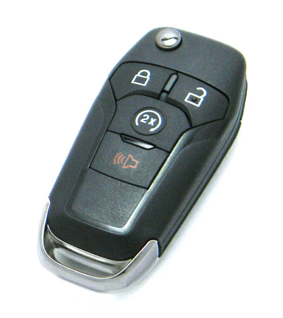 2017-2022 Ford F-Series (F250, F350) 4-Button Flip Key Fob Remote Start ...
