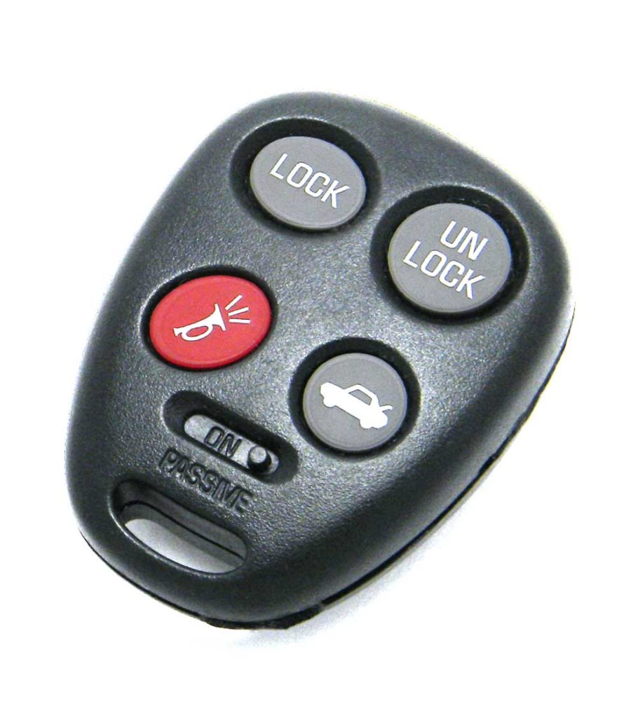 1997-2000 Chevrolet Corvette 4-Button Key Fob Remote (ABO0216T, 10253839)