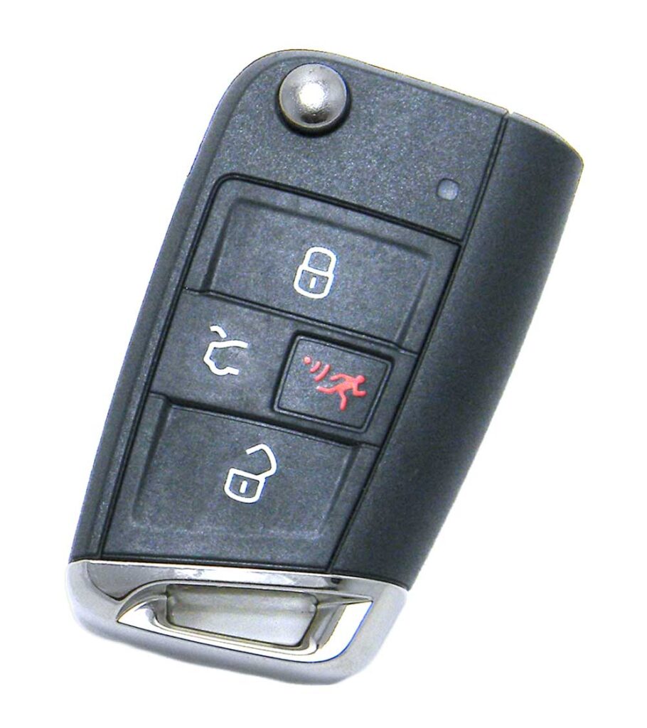 2015-2019 Volkswagen Golf 4-Button Flip Key Fob Remote (NBGFS12P01 ...